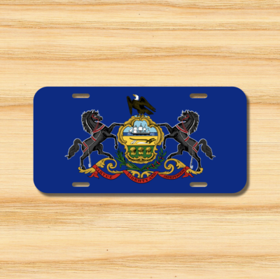 Pennsylvania State Flag License Plate Vehicle Auto Tag Philadelphia ...
