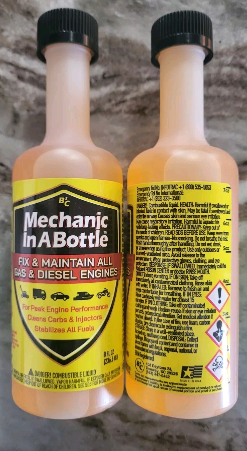 Mechanic In A Bottle Treatment For All 2-4 Cycle Gasoline Engines ...
