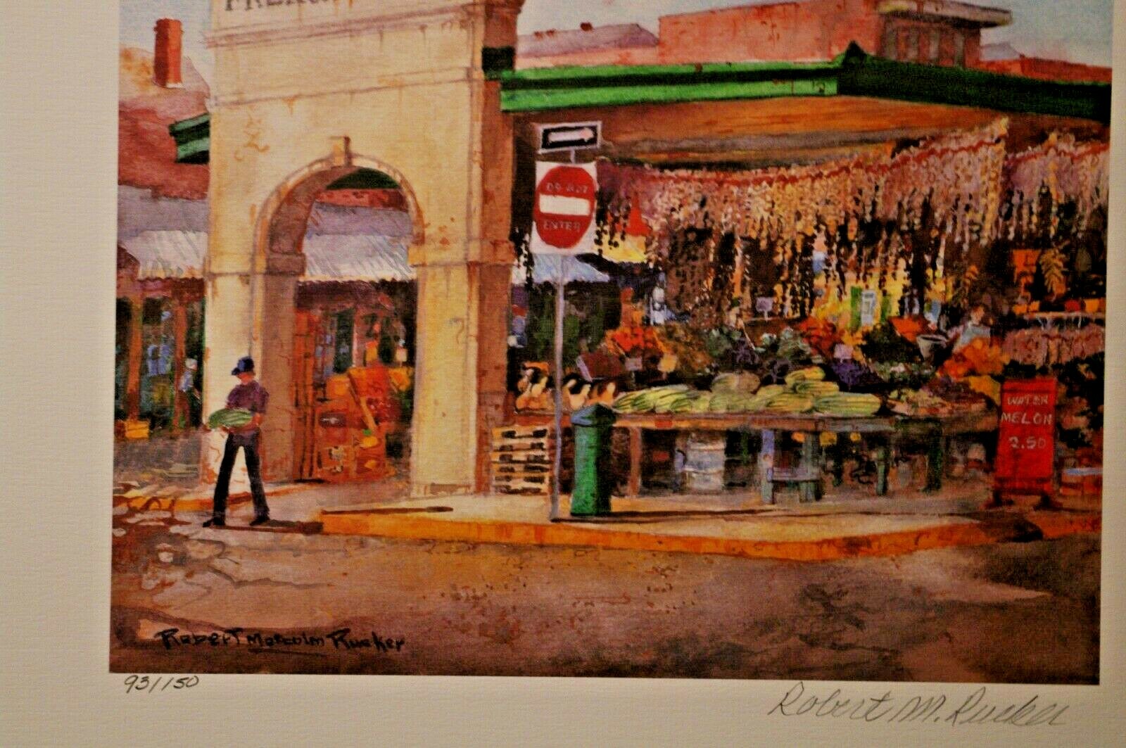 Robert Rucker S/N print "French Market" | eBay