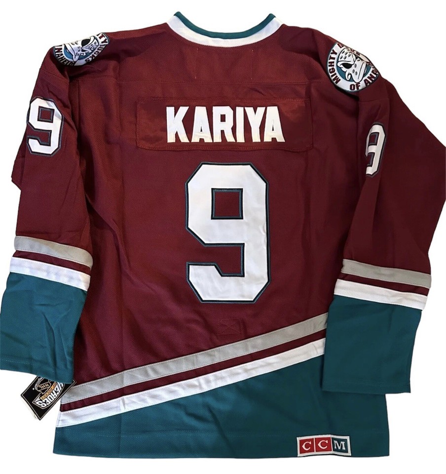 Paul Kariya Anaheim Mighty Ducks CCM Throwback Jersey (Men's Sizes) | eBay