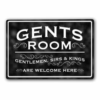 Vintage Retro Gents Room Toilet Bathroom Washroom Metal Garage Man Cave ...