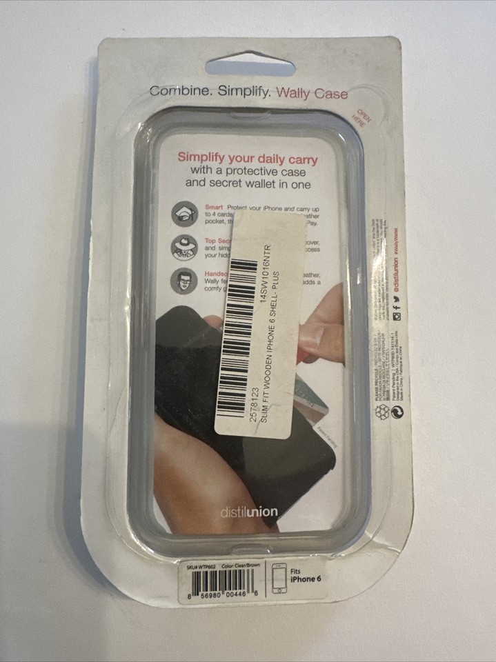 Celly Wally mobile phone case 14.7 cm (5.8") Wallet case Brown Iphone 6 ...