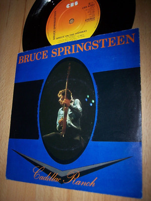 NM Bruce Springsteen Cadillac Ranch / Wreck On Highway UK Pic Slv 45RPM ...