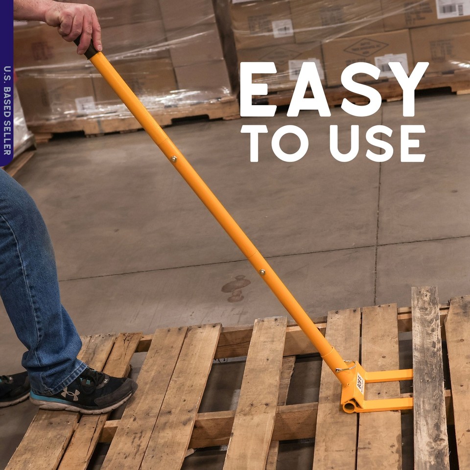 BISupply Pallet Buster Tool with Handle 3 Section 41in Deck Wrecker ...