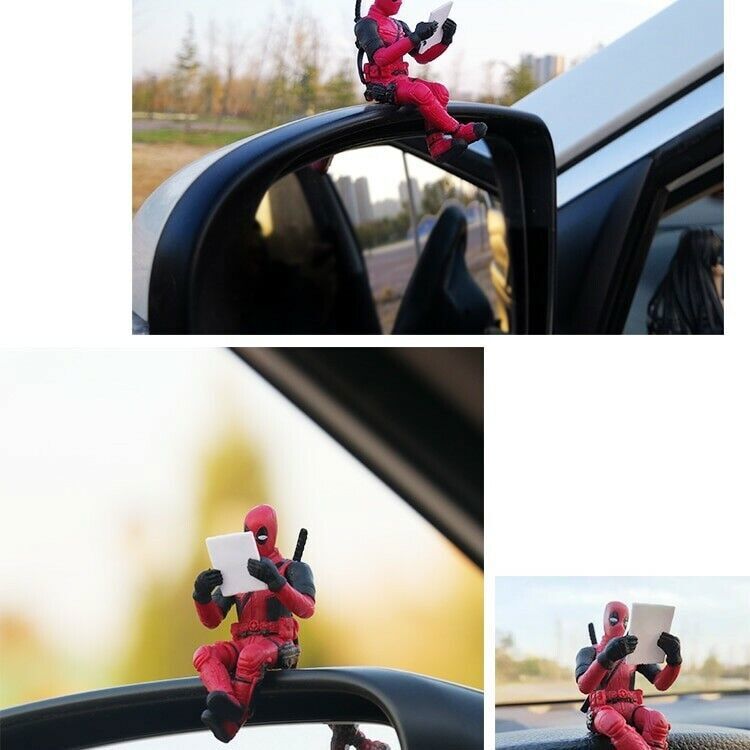 Funny Deadpool Car Ornament Interior Dashboard Toy Decoration Mini ...