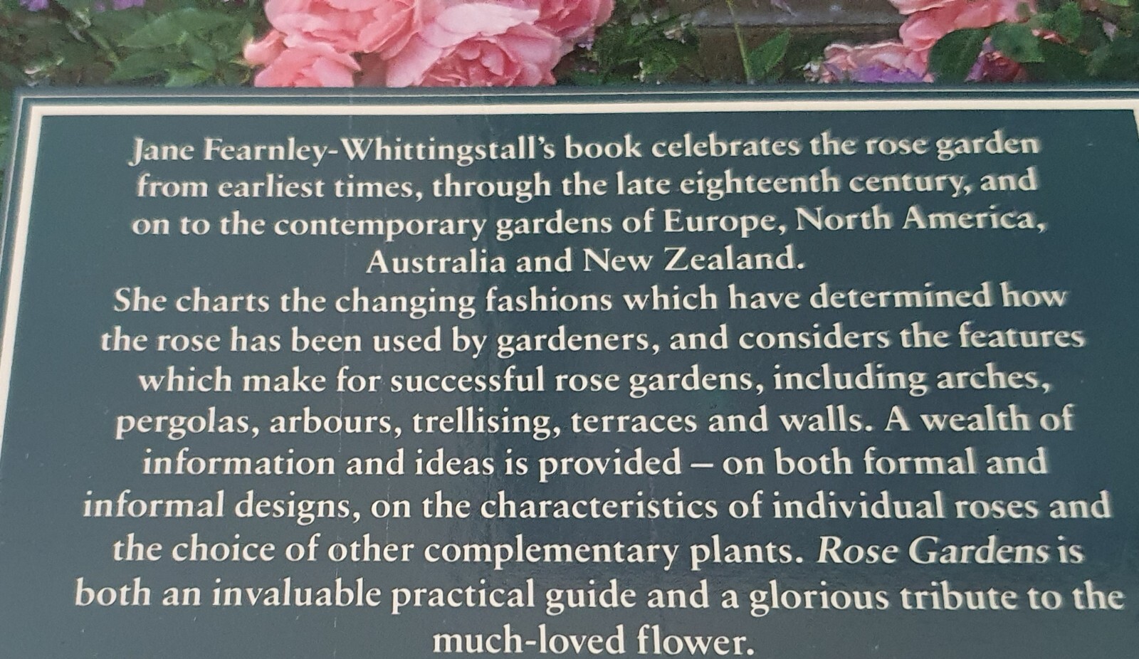 Rose Gardens by Jane Fearnley - Whittingstall - Large Paperback - Free ...