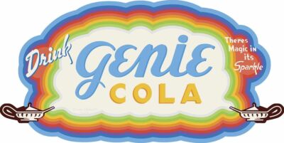 DRINK GENIE COLA MAGIC IN SPARKLE 16" HEAVY DUTY USA MADE METAL ...