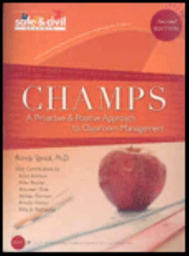Champs : A Proactive and Positive Approach to Classroom Management by ...