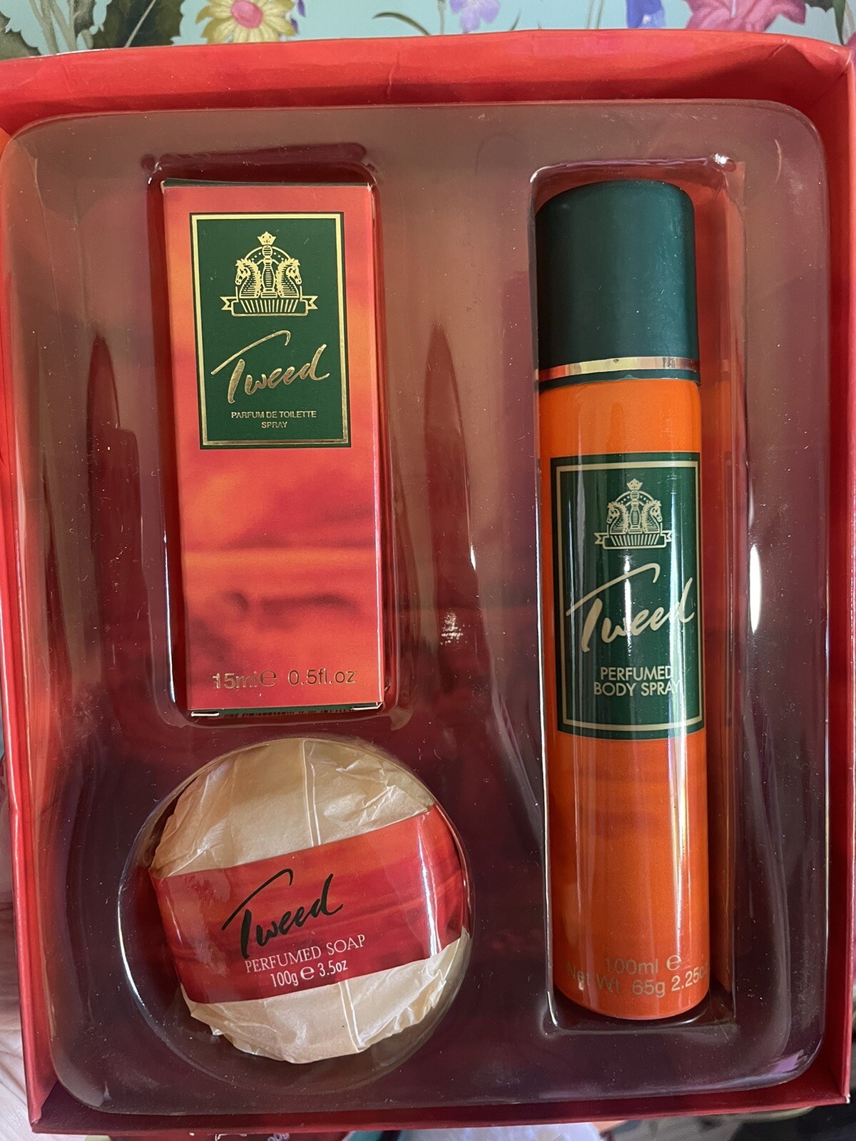 VINTAGE TWEED GIFT SET 15ML PARFUM WOMEN PERFUME FRAGRANCE RARE Plus ...