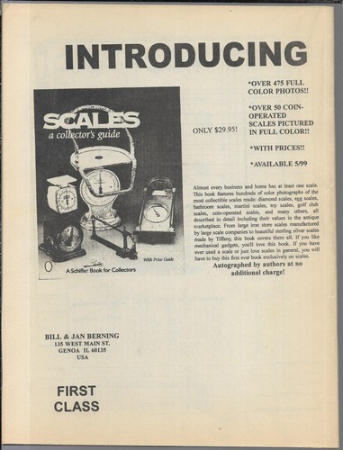 MR1469:Bill & Jan Berning Coin Operated Scales Identification & Repair ...