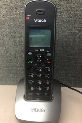 VTech Phone with Base Cordless Telephone Black Phone | eBay