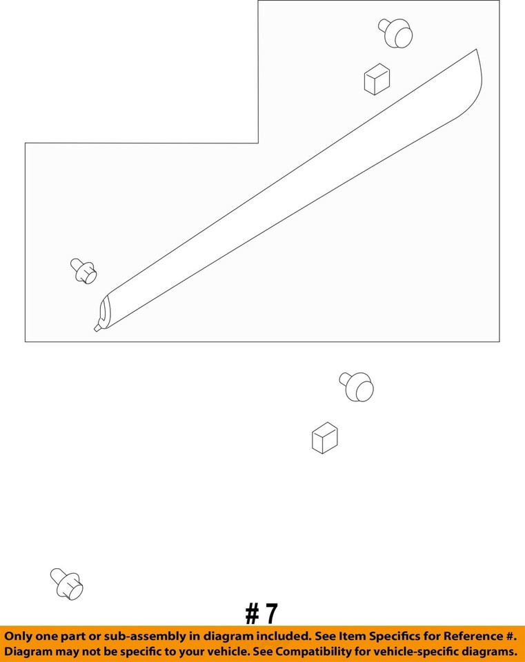 MAZDA OEM 16-21 CX-3 Front Door Exterior Trim-Lower Molding D10E51RB0C ...