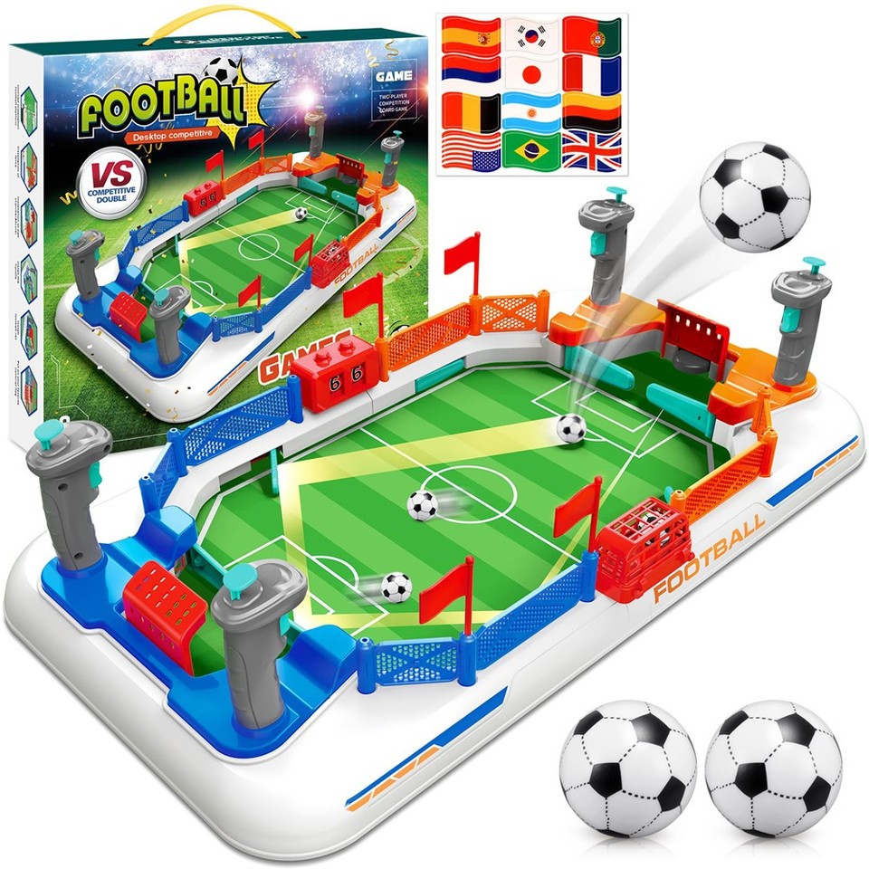 Mini Table Top Football Game Toy Players Kids Football Board Game Fun ...