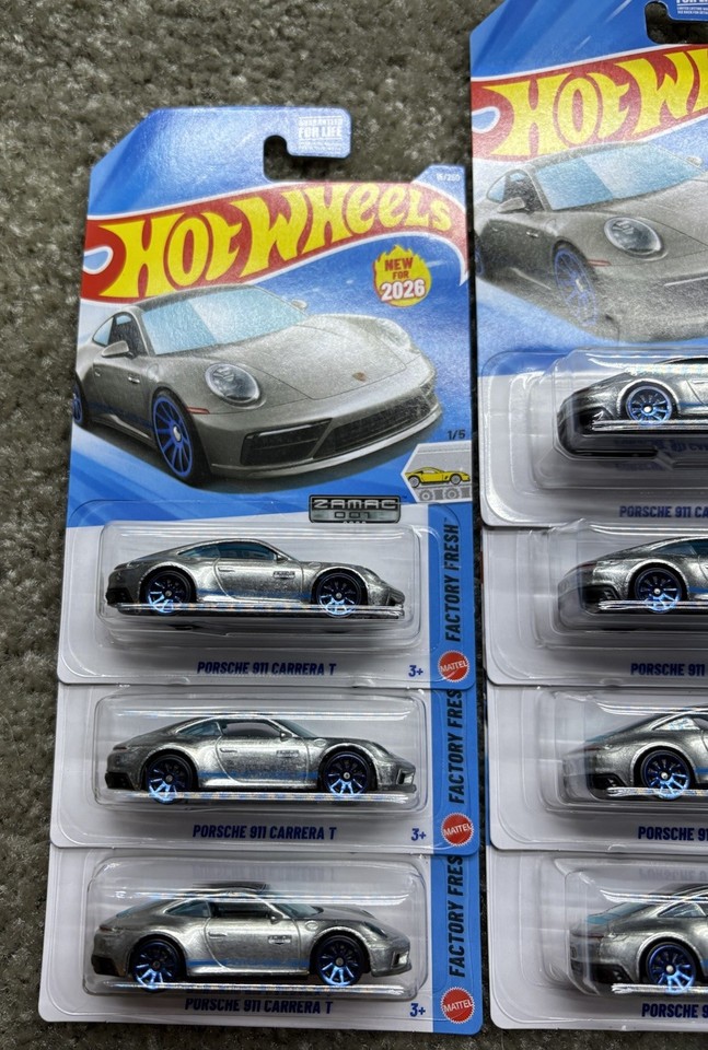 2026 Hot Wheels Zamac Porsche 911 Carrera T Lot Of 10 New | eBay