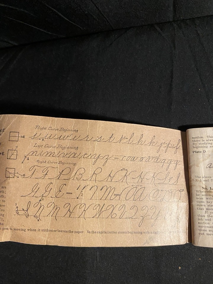 Old Cursive Writing Book From 1904. Muscular Movement Writing, By: A ...