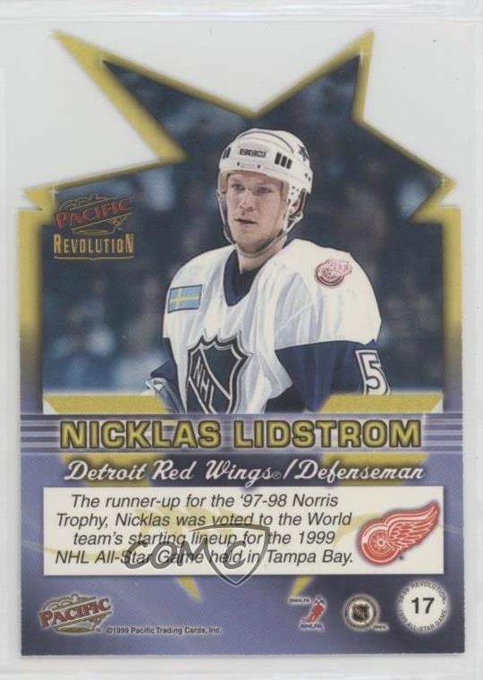 1998-99 Pacific Revolution 1999 All-Star Game Nicklas Lidstrom #17 HOF ...