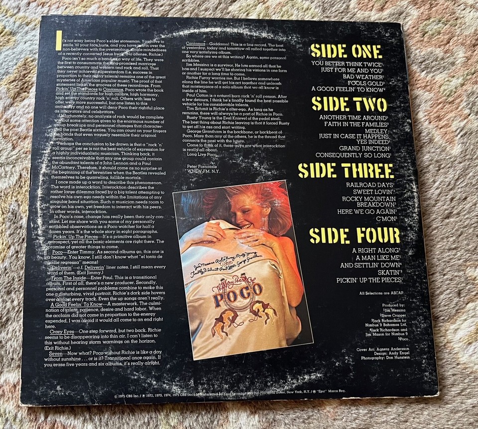 Excellent 1975 Country Rock 2-LP - POCO "The Very Best Of Poco" EPIC RECORDS | eBay