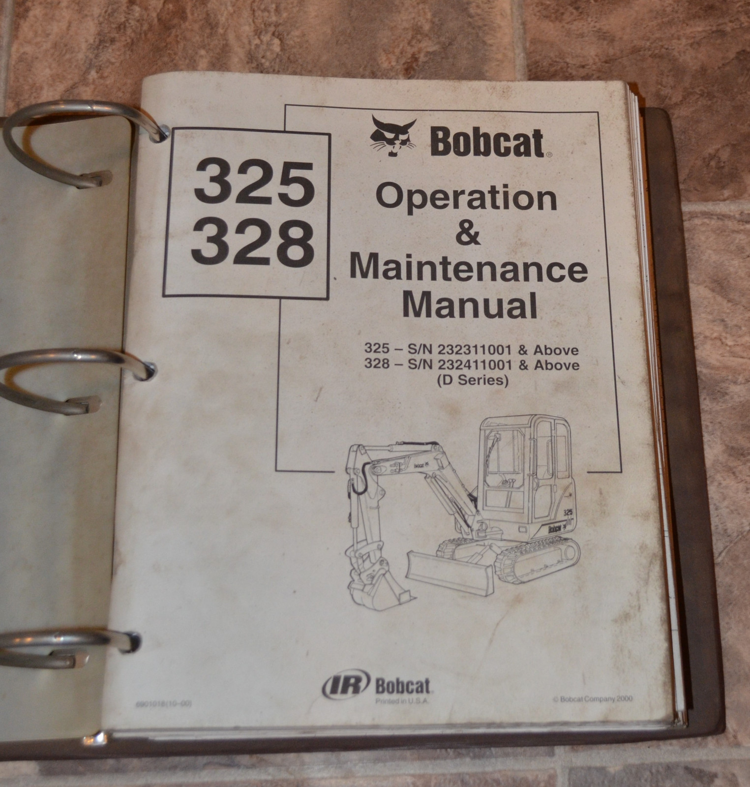 Bobcat Operation and Maintenance Manual 325 328 Excavator #6901018 | eBay