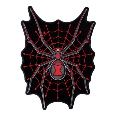 Black Widow Red Spider Web Patch, Spider Back Patches | eBay