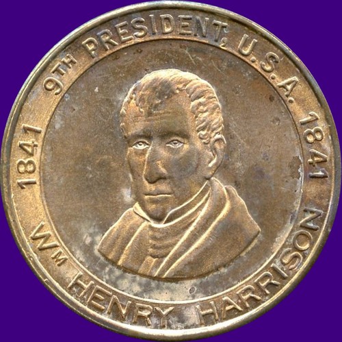 Wm.Henry Harrison 9th US President 1841 Coin Token | eBay