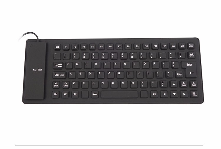 Waterproof Silicone Keyboard Foldable Flexible USB Dustproof DirtProof ...