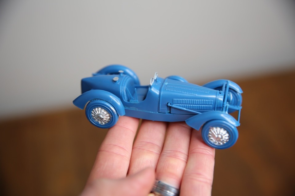 Vintage Pyro Bugatti Grand Prix Racer model car kit plastic box 1/32 ...