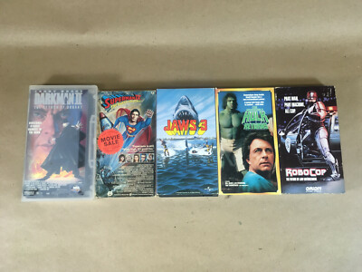 Superhero Action Movies VHS Lot 5 Tapes | eBay