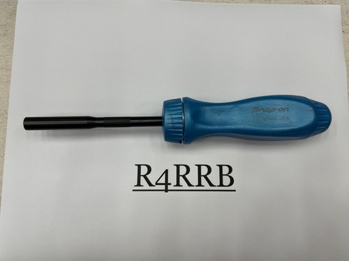 Snap-on Tools NEW PEARL BLUE Hard Handle Ratcheting Screwdriver w/Bits ...