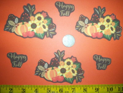 New Happy Fall Iron-ons Fabric Appliques Iron-ons | eBay