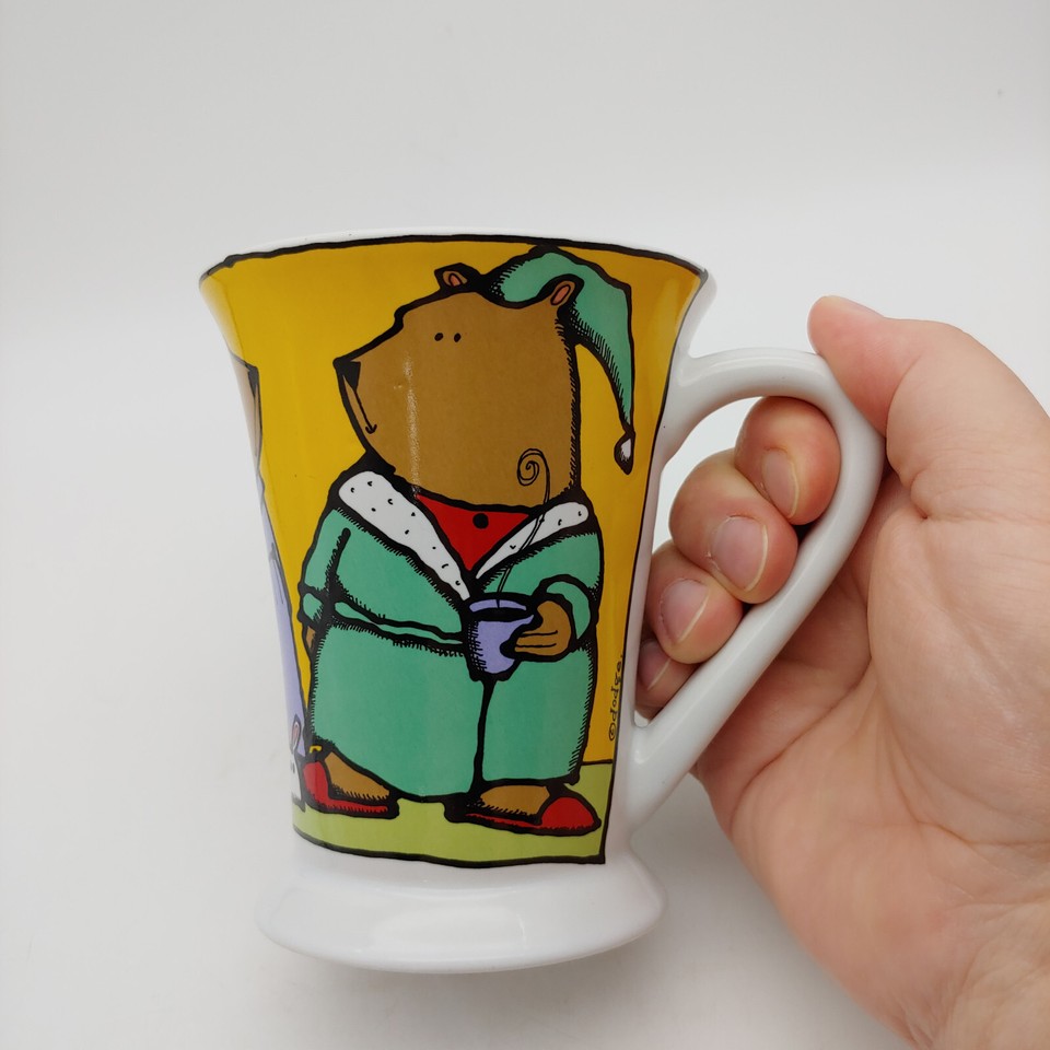 Ursula Dodge Tea Coffee Latte Mug - 10oz vtg Cartoon Bear Family ...