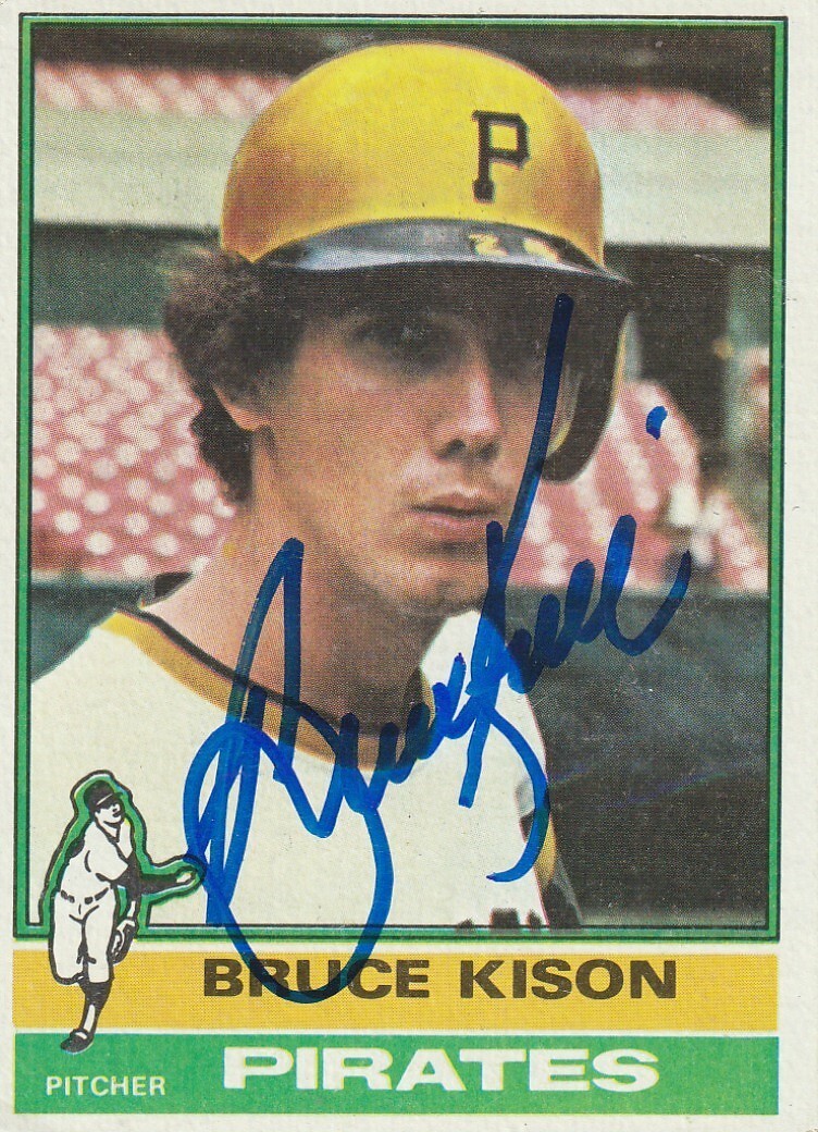 BRUCE KISON PITTSBURGH PIRATES SIGNED 1976 TOPPS CARD #161 | eBay