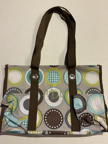 Thirty One Organizing Utility tote 31 Bag in Minty Chip With ADL ...