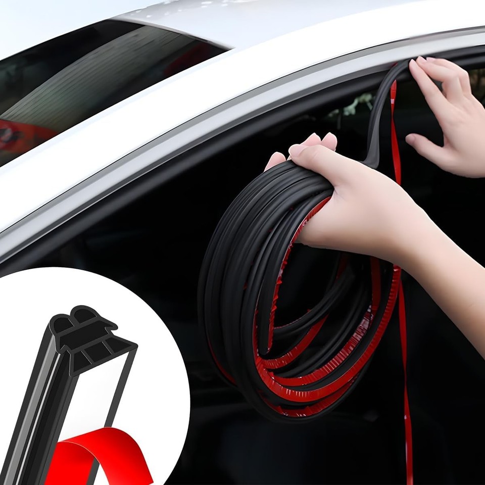 Car Door Seal Strip, Rubber 3 Layers Vehicle Weather Stripping-3 Layers ...