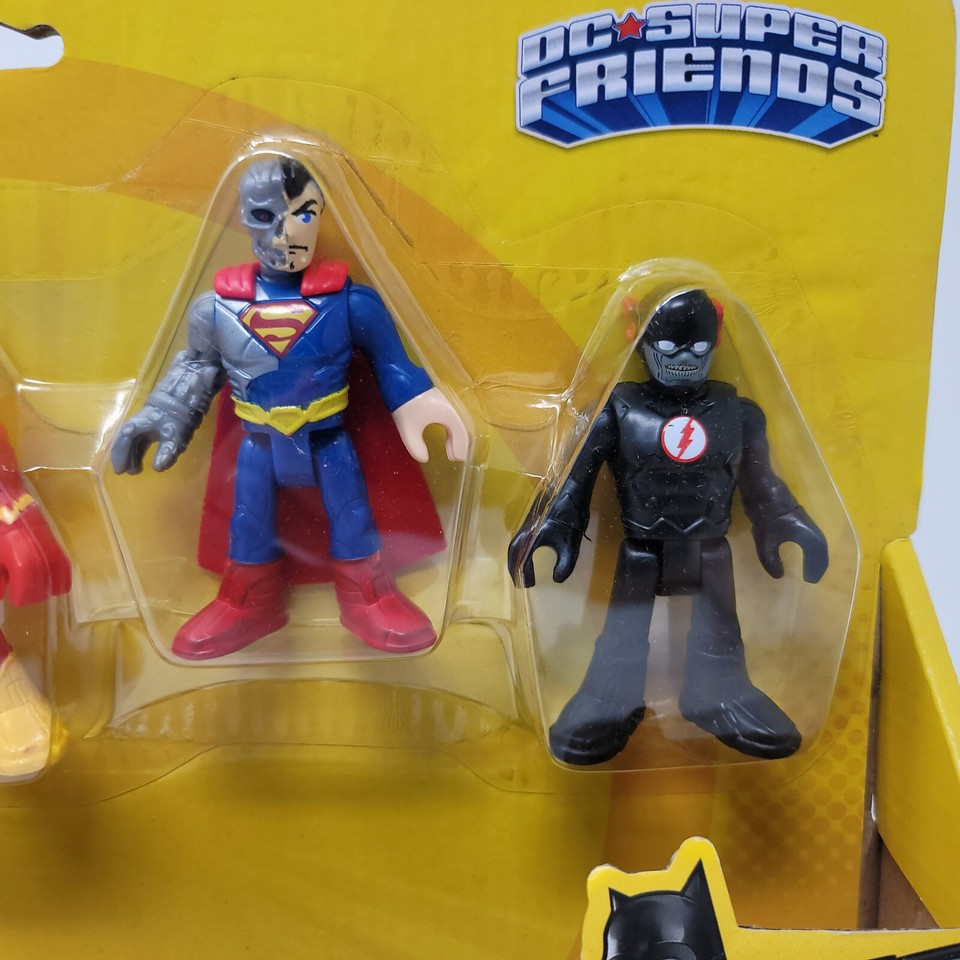 Imaginext DC Super Friends Super Heroes & Villains Black Flash Cyborg ...