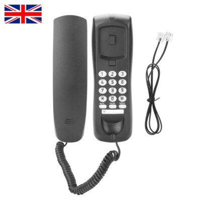 Wired Telephone Wall Mounted Desktop Compact Home Office Corded Phone ...