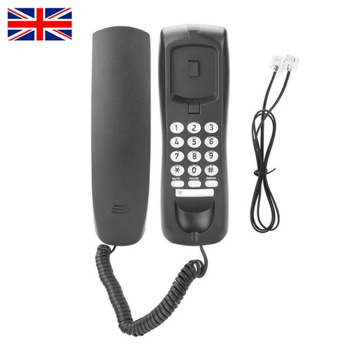 Wired Telephone Wall Mounted Desktop Compact Home Office Corded Phone ...