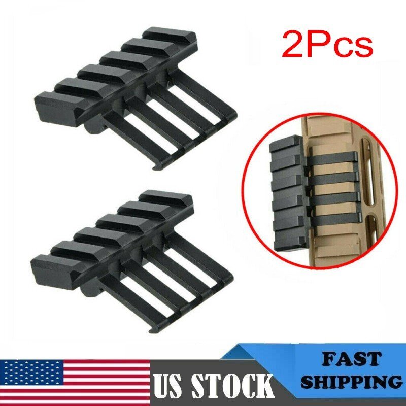 2Pcs Low Profile Tactical 45 Degree Offset Angle Mount Picatinny 20mm ...