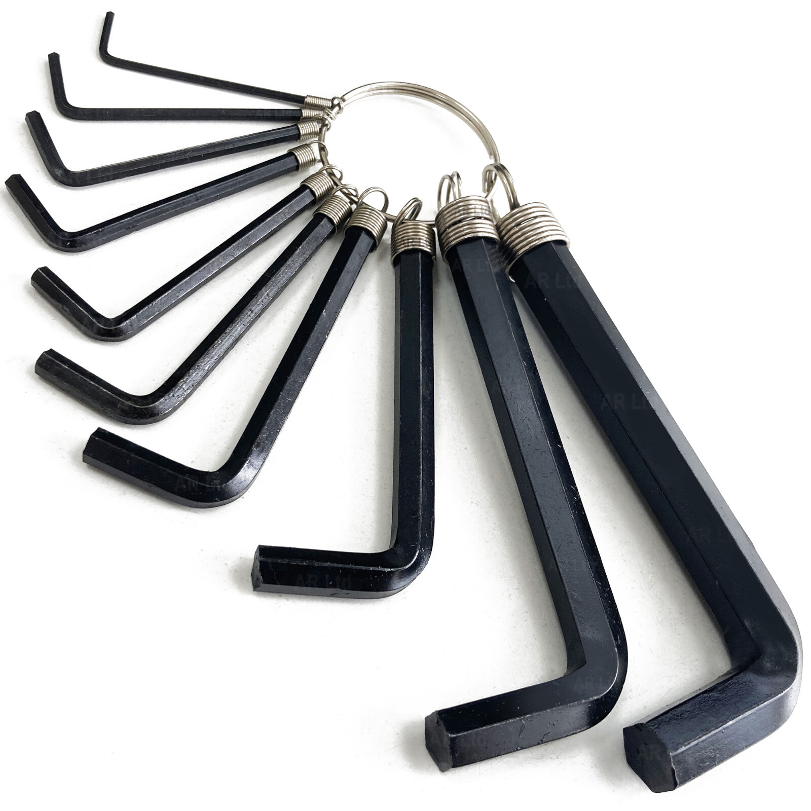 Allen Key Set 10 metric HEX keys 1.5-10mm. Alan Allan Alen HEX H Keys ...