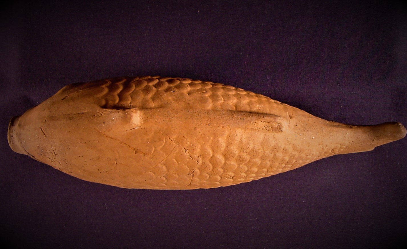 EXTREMELY RARE 1800s AMERICAN FISH FLASK RED WARE REDWARE YELLOW WARE ...