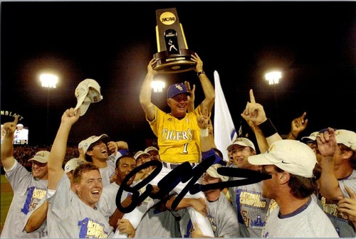PAUL MAINIERI Signed 4x6 Photo Autograph Auto LSU Tigers Baseball ...