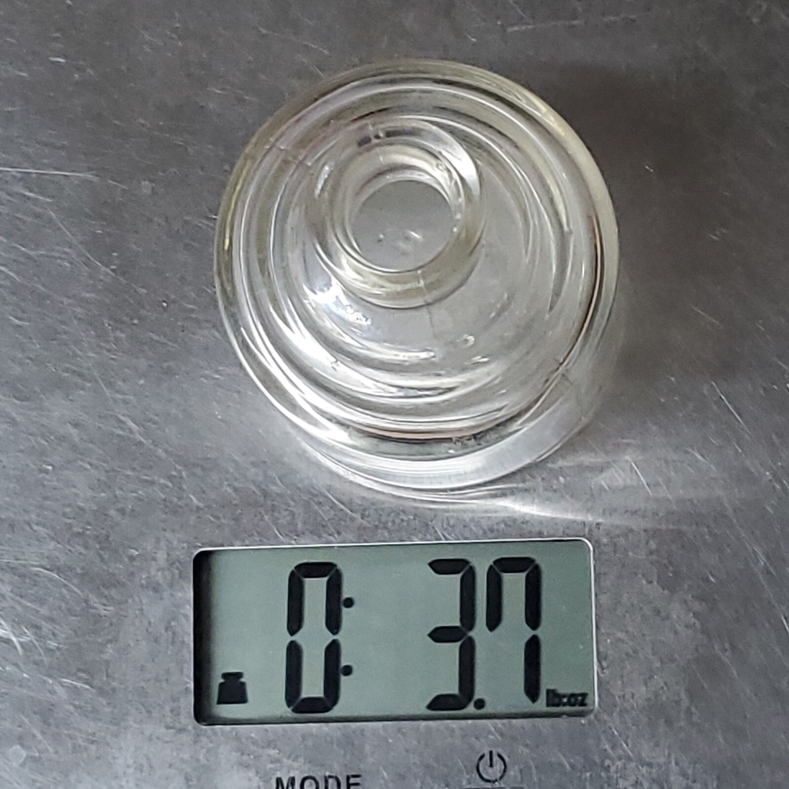 HAZEL ATLAS Ink Well Bottle Jar Clear Glass 1930's? 3⅛ oz 2 K 7671 ...