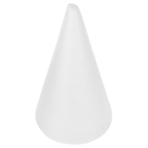 1PC Handmade White Solid Cone Children DIY Craft Cone Accessories Home ...