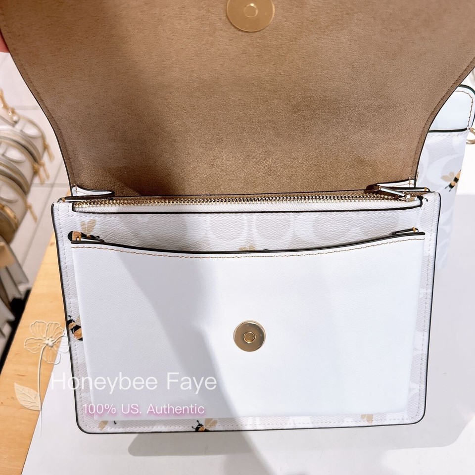 NWT Coach Klare Crossbody In Signature Canvas With Bee Print CH515 | eBay