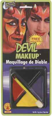 Devil Makeup Kit Fast Face Fancy Dress Up Carnival Halloween Costume Accessory | eBay