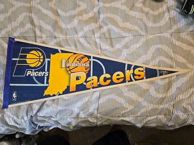 Vintage Indiana Pacers NBA Basketball Full Size Felt Licensed Pennant ...