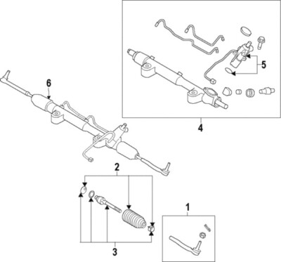D8E21-JL06A Nissan Socket kit-tie rod,inner D8E21JL06A, New Genuine OEM ...