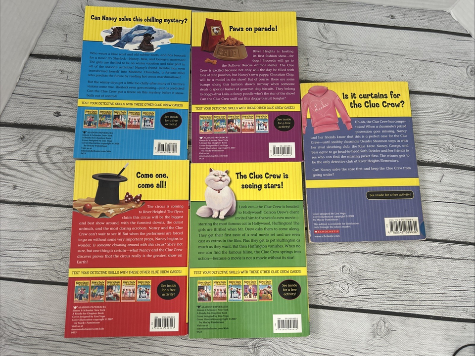 Nancy Drew and the Clue Crew Carolyn Keen Lot of 5 (5, 6, 7, 8, & 21 ...