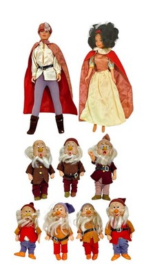Vintage Snow White + Prince Florian + Seven Dwarves Doll Set | eBay