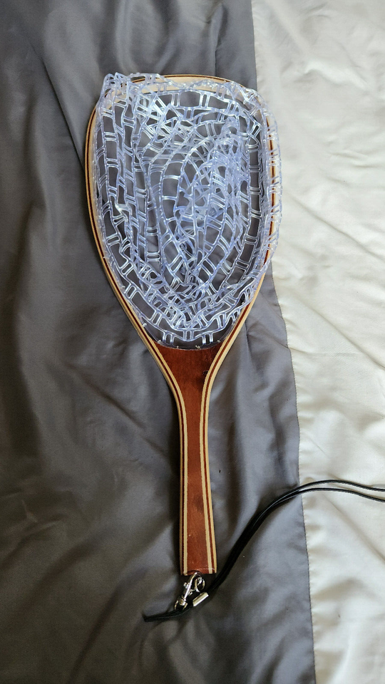 New Fly Fishing Landing Net Soft Rubber Mesh Trout Net Catch and ...
