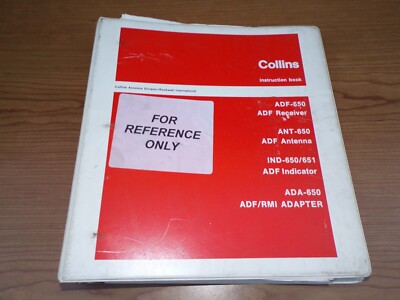 Collins ADF-650/ ANT-650/ IND-650 Instruction Book | eBay